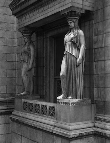 Columnas de cariátide: definición y escultura - Arquitectura Pura